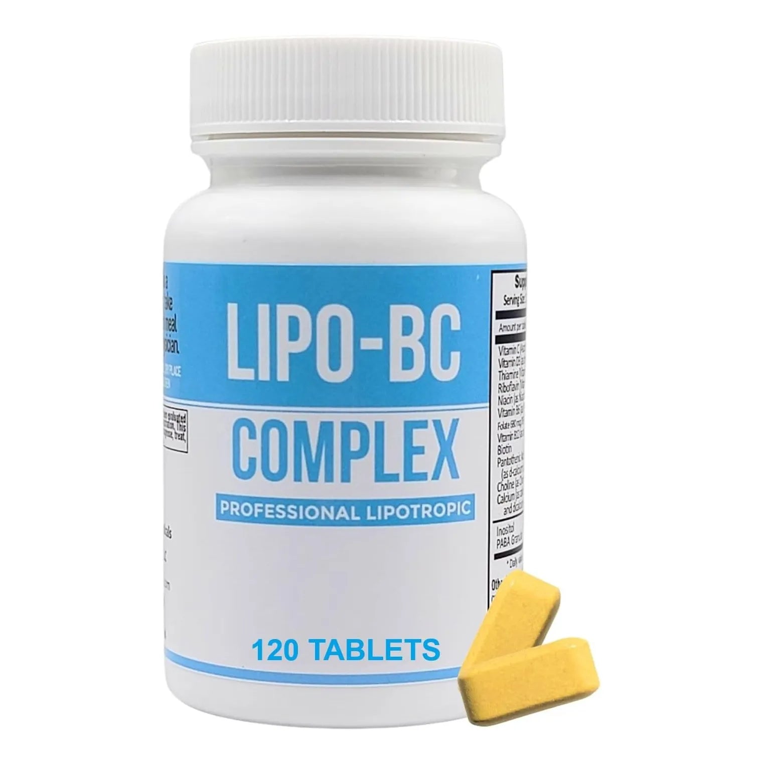 Tabletas Lipo B-Complex Energía Y Metabolismo 120 Tab Vitamina B12 Col ...
