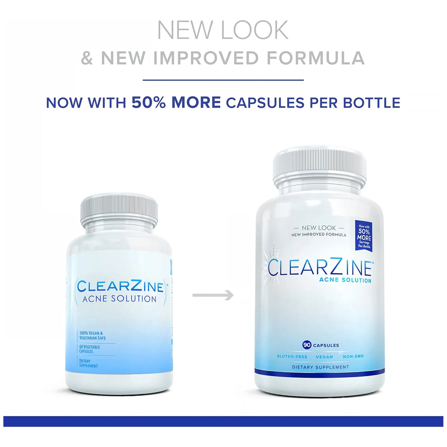 Pastillas Para El Acne Clearzine Vitaminas Piel Clara 90 Capsulas ...
