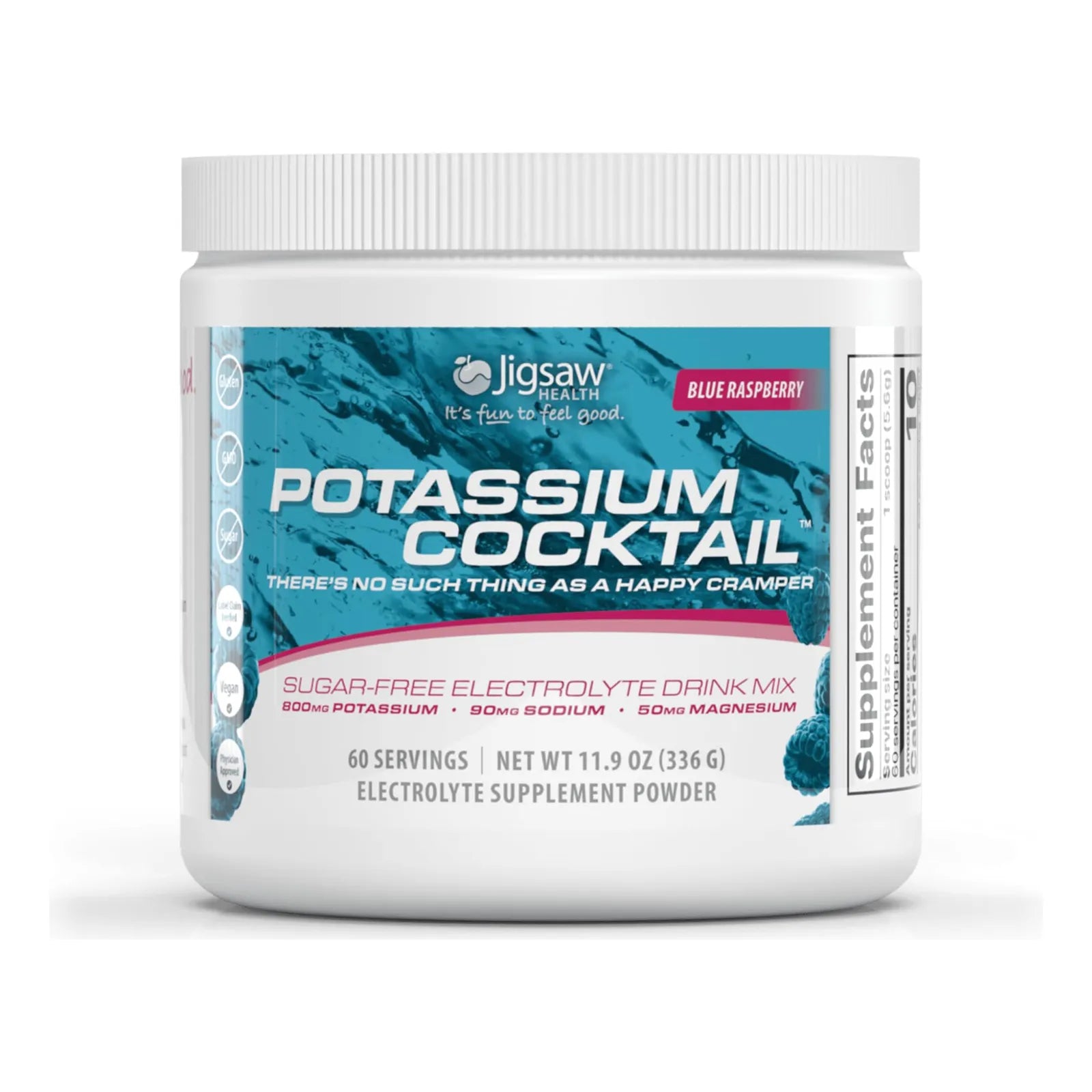 Cóctel De Potasio Sabor Frambuesa Azul 60 Porciones Jigsaw Health Supl ...