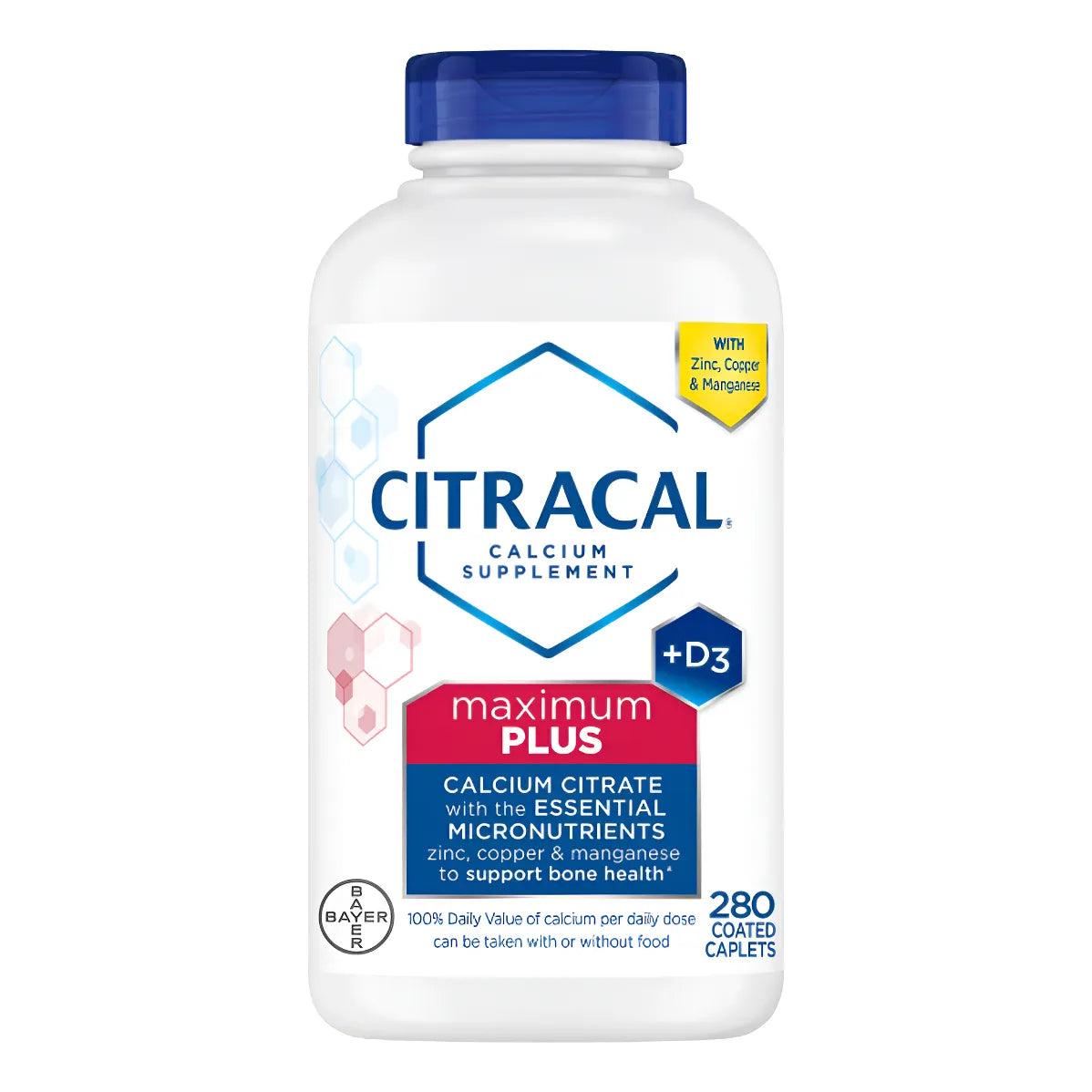 Citrato De Calcio Con Vitamina D3 Apoyo Diario 280 Caplets Citracal ...