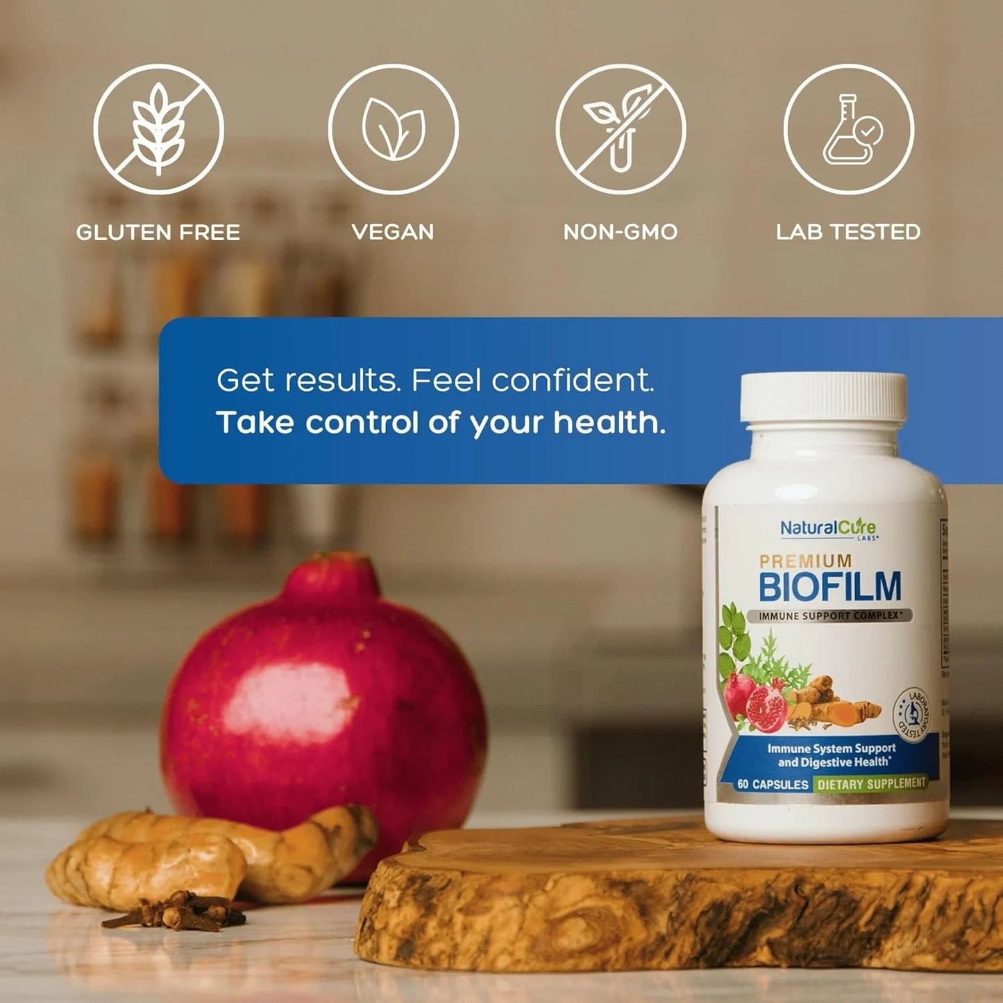 Complejo Biofilm 60 Capsulas Salud Intestinal Digestión Vegano Eeuu ...