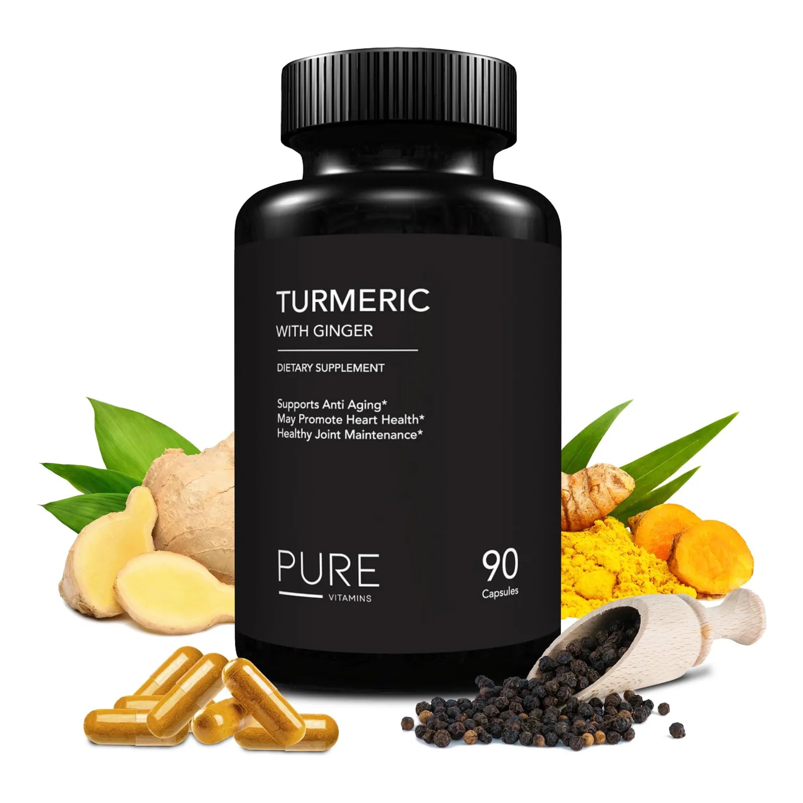 Capsulas Organicas De Curcuma Y Jengibre Soporte Articular Y Digestivo ...