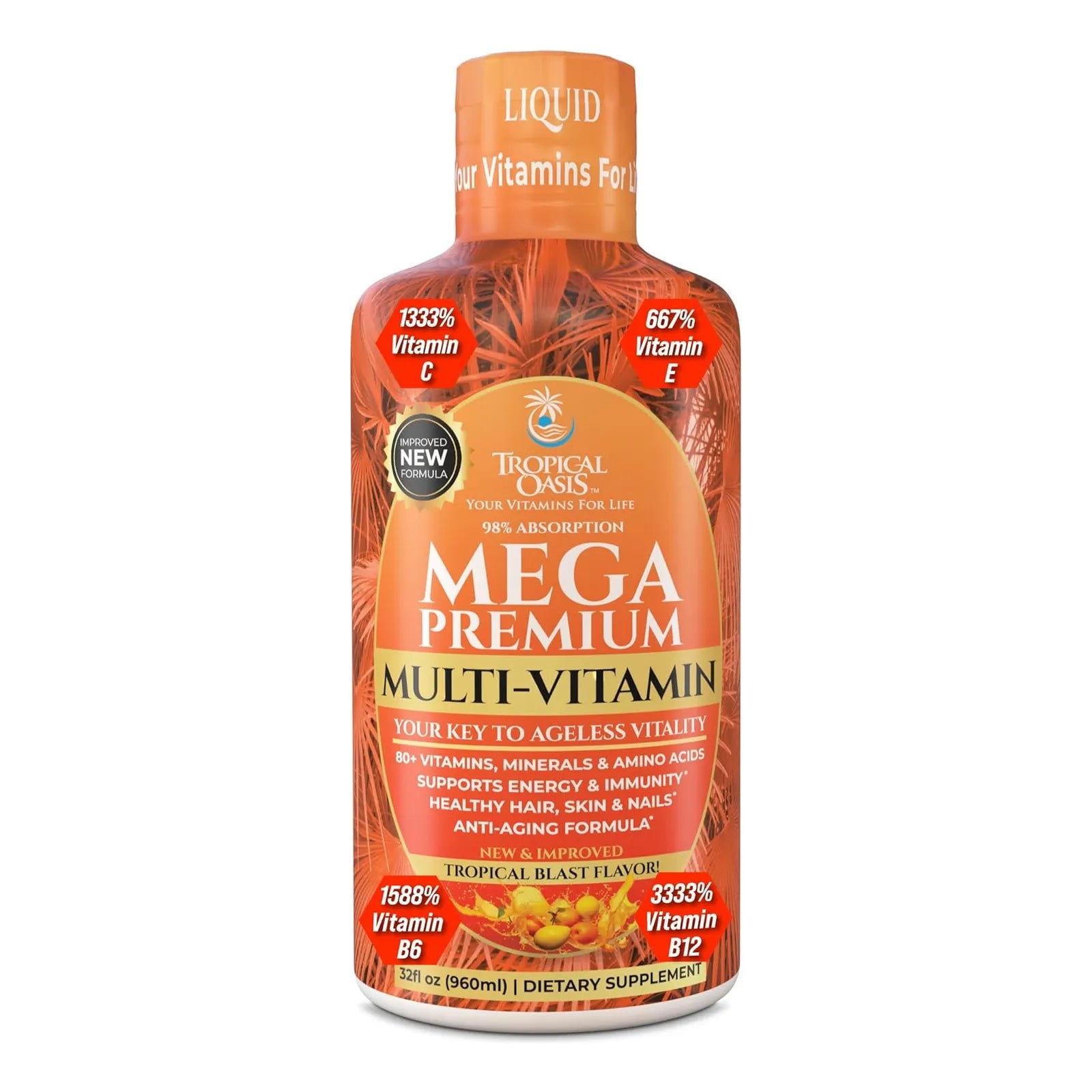 Multivitaminas Complejas 90 Tabletas Energía Vitalidad Mega Multi Mast ...