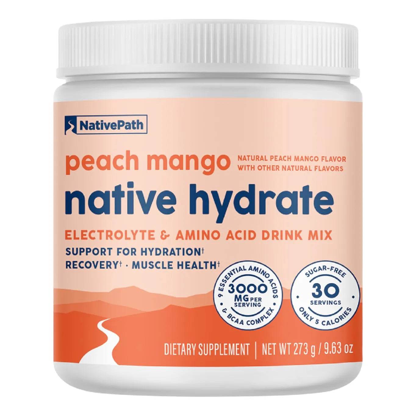 Native Hydrate Electrolitos En Polvo Sabor Melocotón Mango Cero Azúcar ...