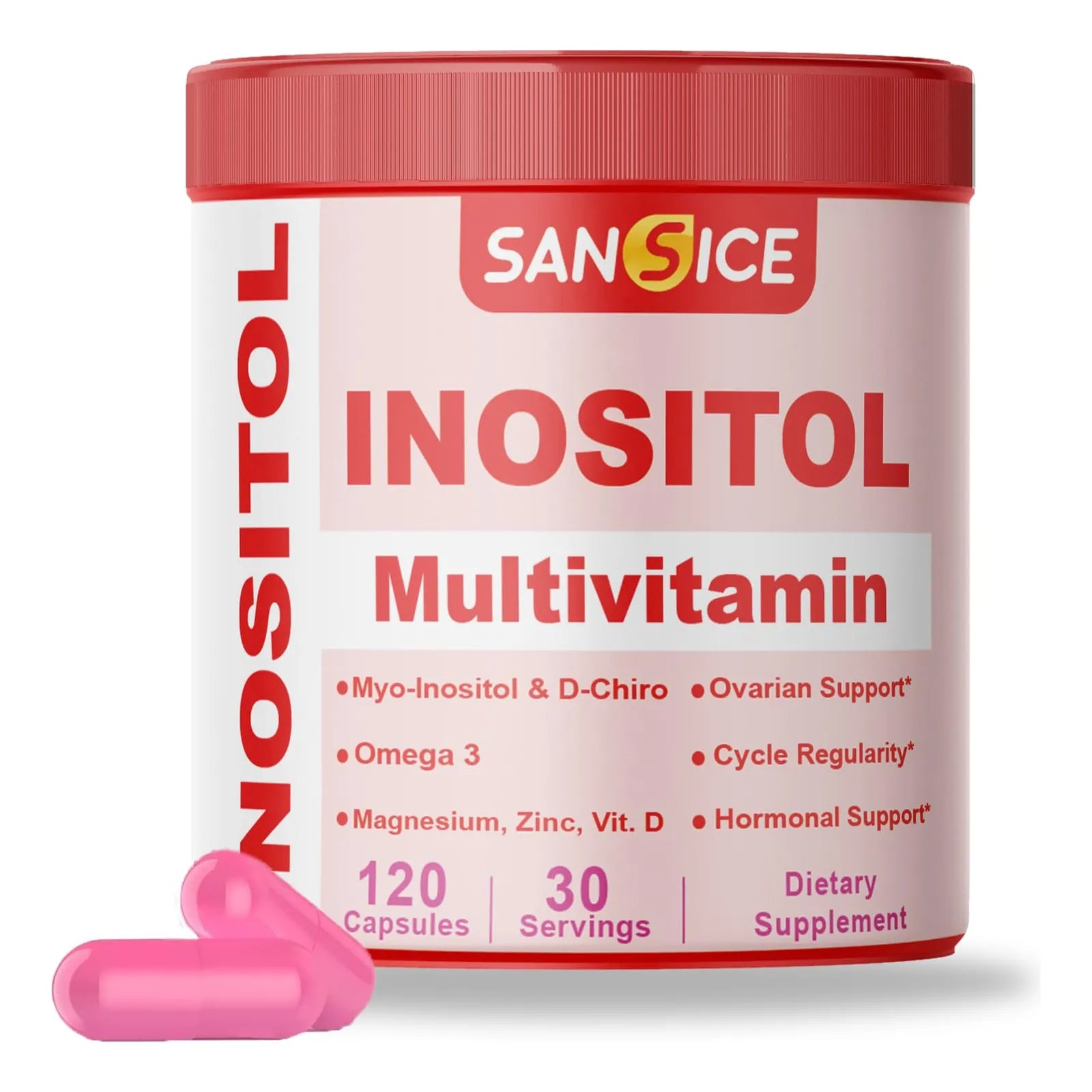 Cápsulas Multivitamínicas De Inositol 2000 Mg Mioinositol Y 50 Mg DChi ...