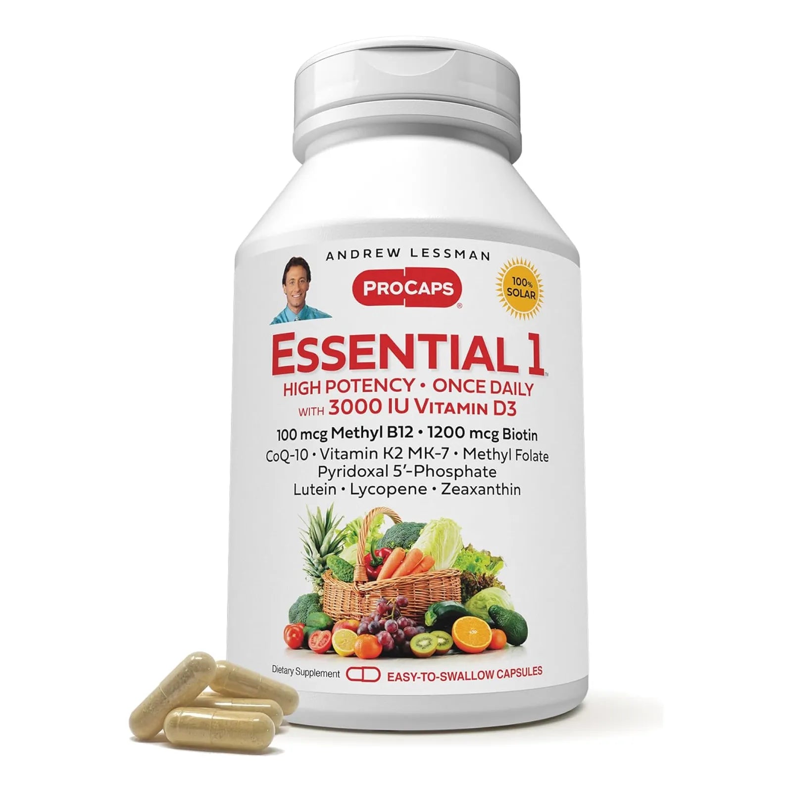 Multivitaminico Essential One Andrew Lessman Capsulas Pequeñas 3000 Ui ...