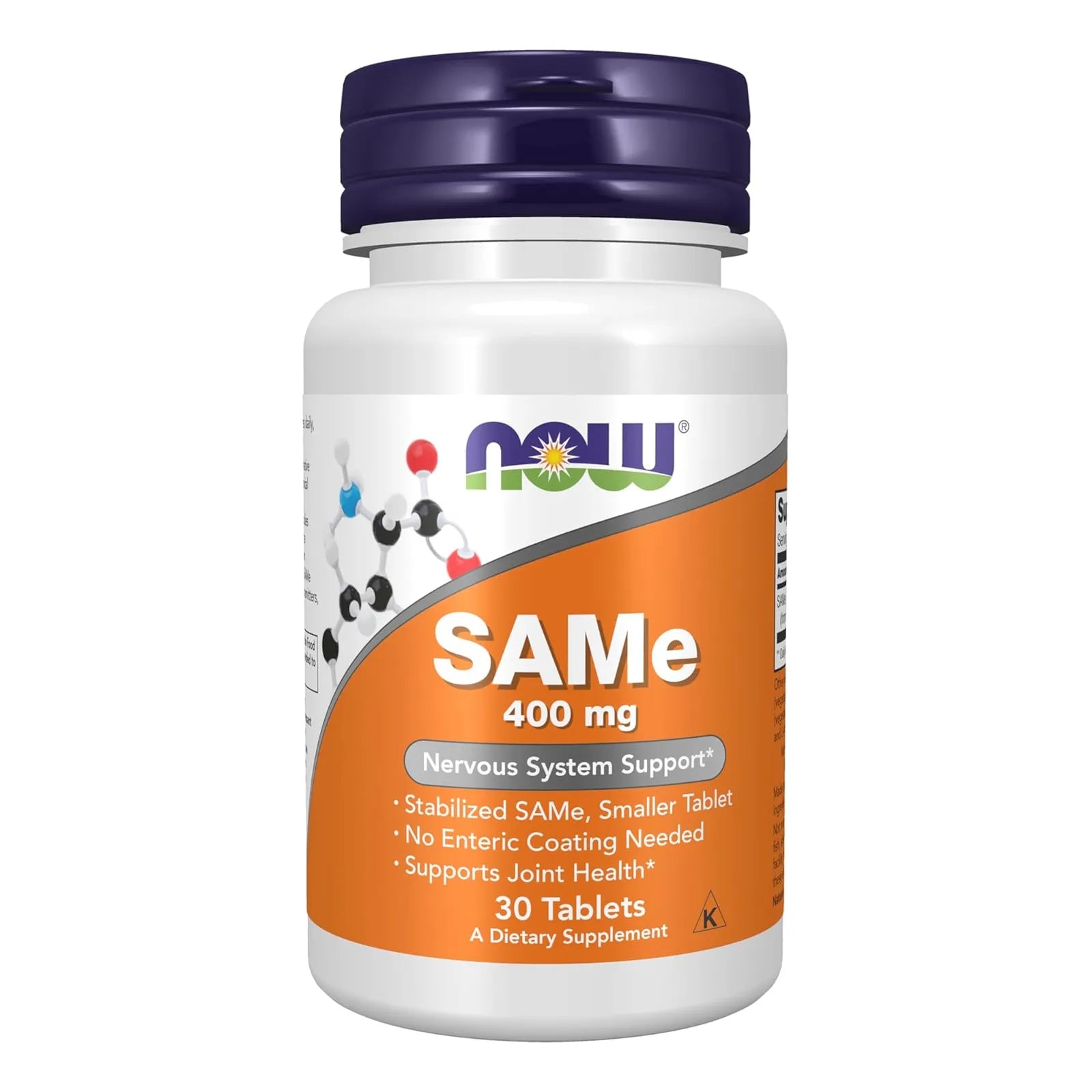 Same 400 Mg Apoyo Sistema Nervioso 30 Tabletas NOW Suplemento Natural ...