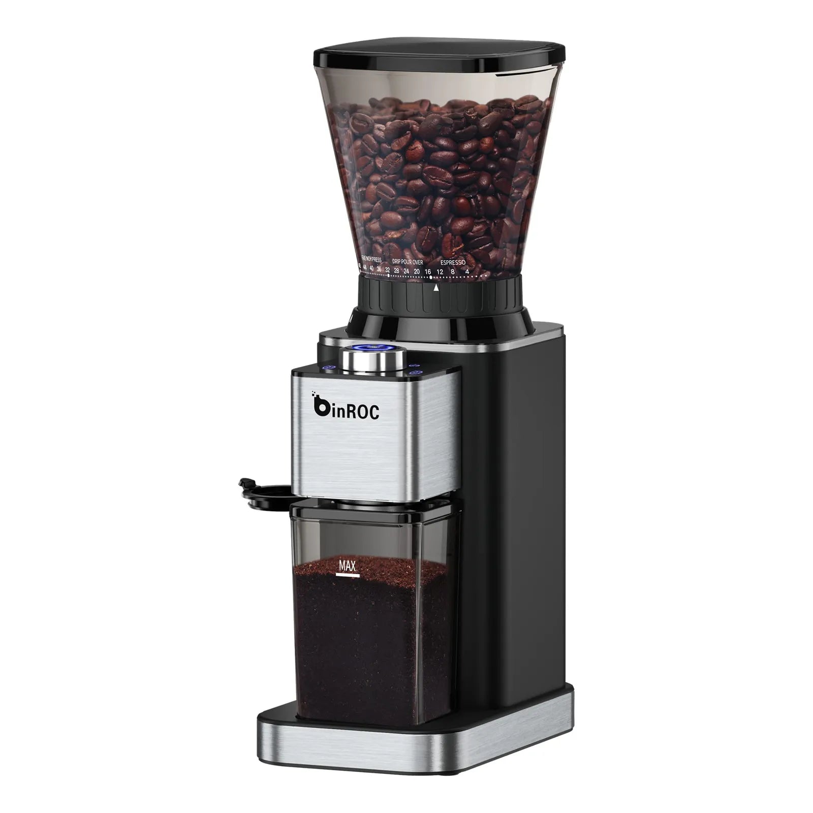Molinillo Electrico De Cafe Conico Antiestatico 48 Ajustes Molienda Pr ...