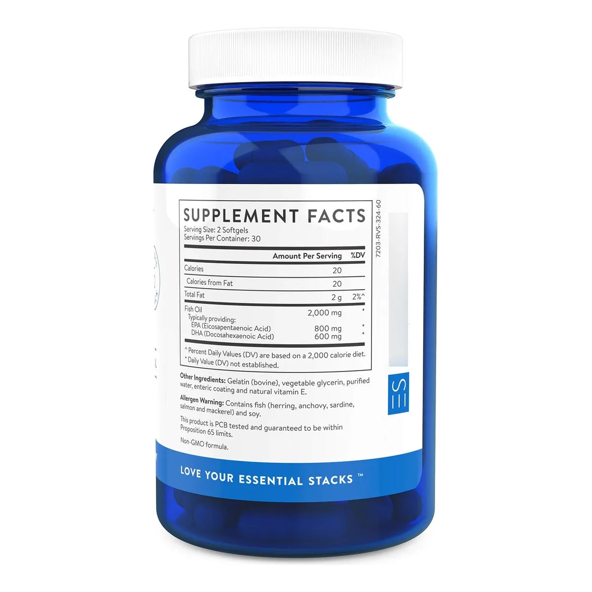 Smart Omega 3 Aceite De Pescado Sin Eructos 1400 Mg EPA DHA 60 Capsula ...