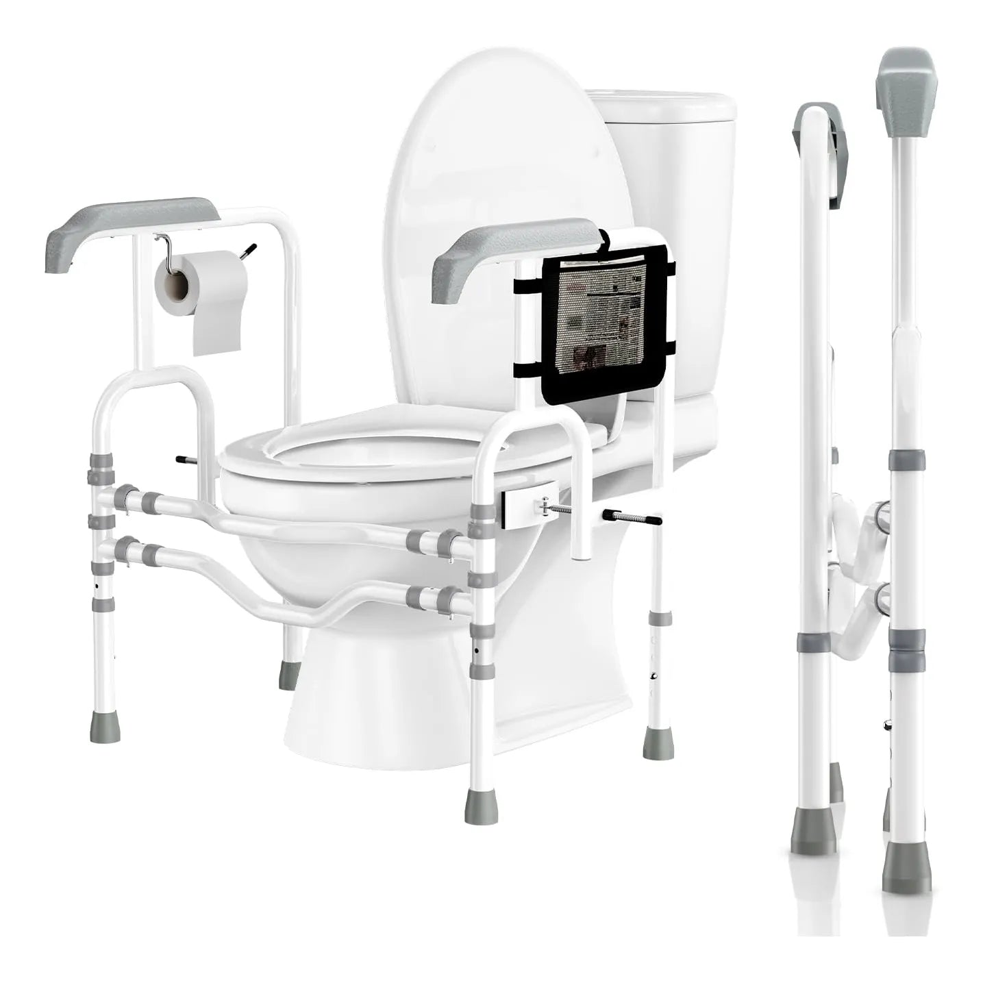 Riel De Seguridad Plegable Para Inodoro Ajustable En Altura Soporte Ha ...